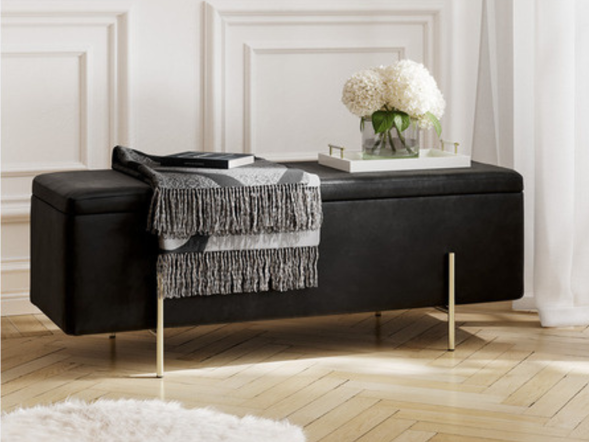 Lola Storage Ottoman Bench | Furniture Direct Online
