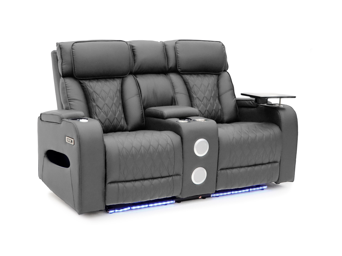Tech 11 Smart Grey Electric Recliner Sofa Set 3+2+1