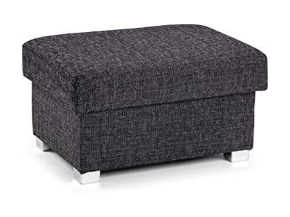 Newton Storage Footstool Fabric Grey | Furniture Direct Online