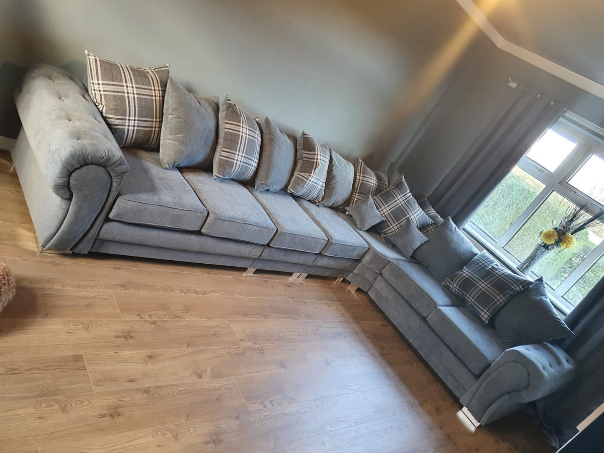 Verona Modular Corner Sofa Grey | Furniture Direct Online